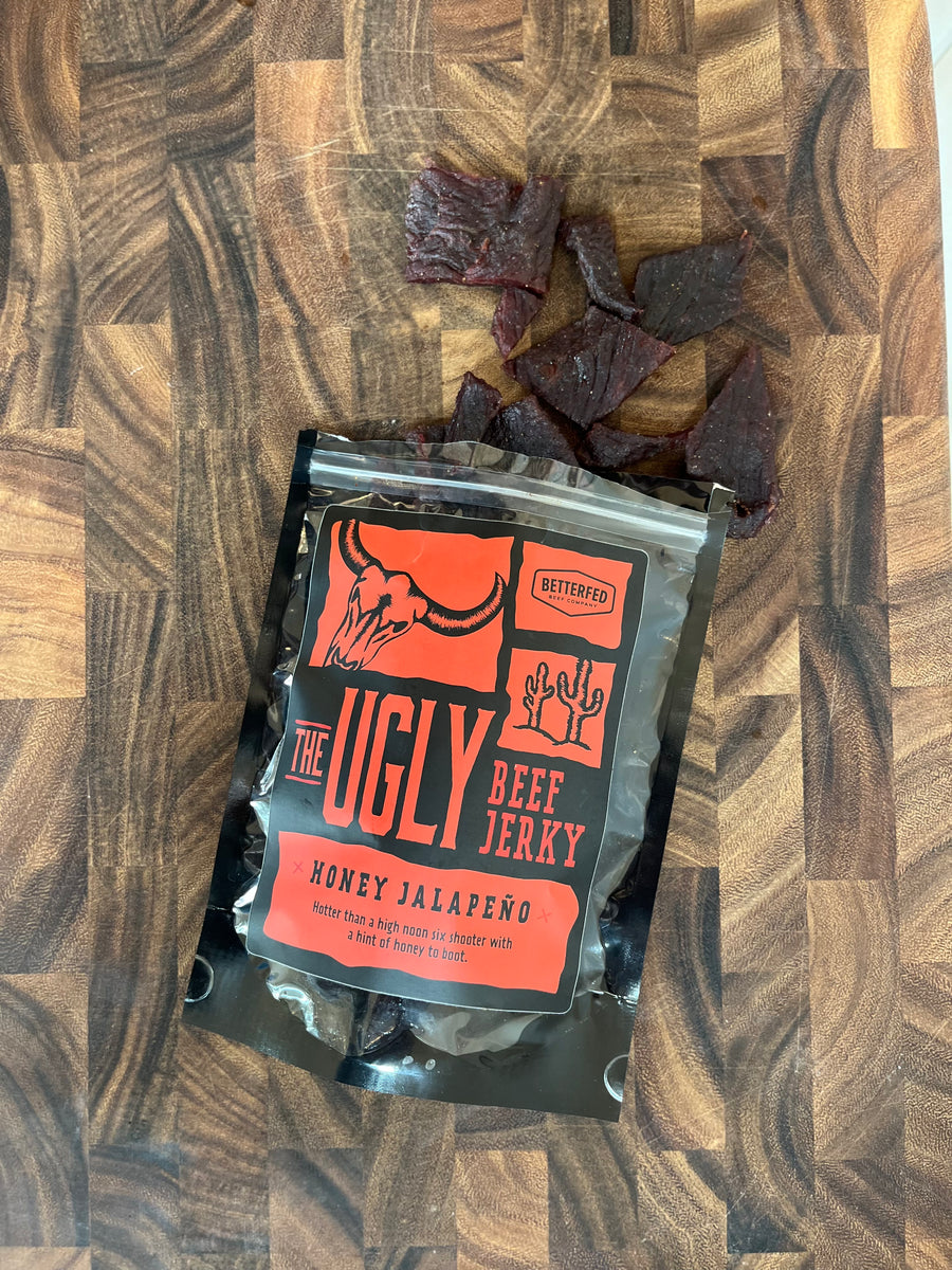 The Ugly - Honey Jalapeño Beef Jerky | BetterFed Beef | 100% American Beef