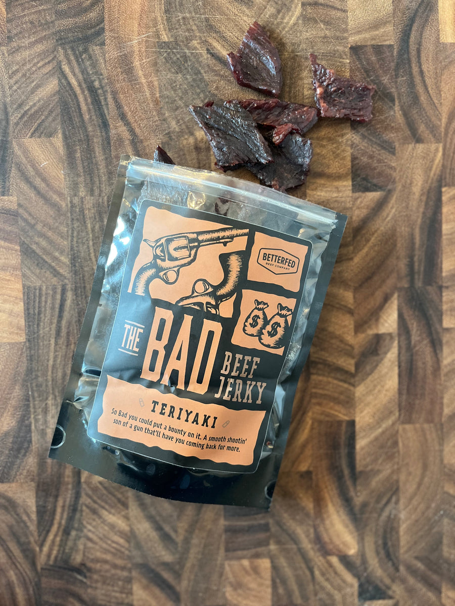 The Bad - Teriyaki Beef Jerky | BetterFed Beef | 100% American Beef